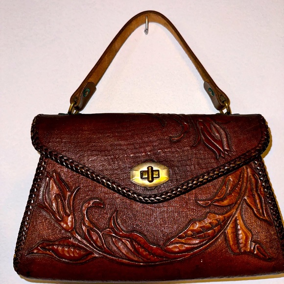 Bags | Vintage German Leather Handmade Handbag So Cute And Unique ...